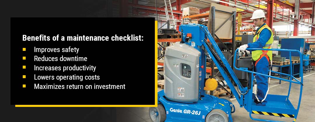 Aerial Lift Maintenance Checklist and Tips - Gregory Poole