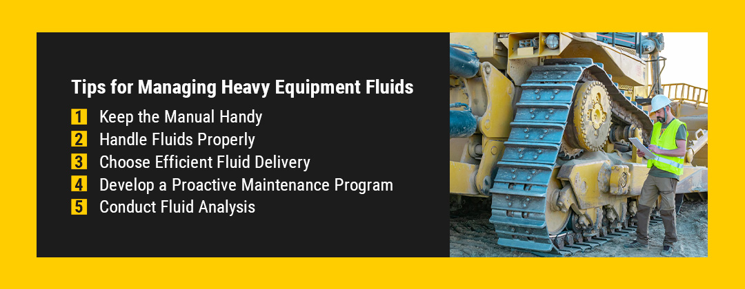 5 Tips for Managing Heavy Equipment Fluids | Gregory Poole